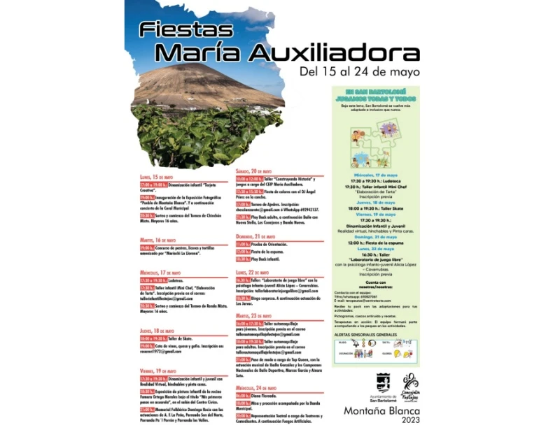 Comienzan las fiestas de Argana Alta en honor a María Auxiliadora ...