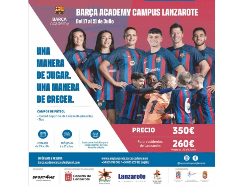 Llega el Barça Academy Campus Lanzarote - Lancelot Digital | Noticias ...