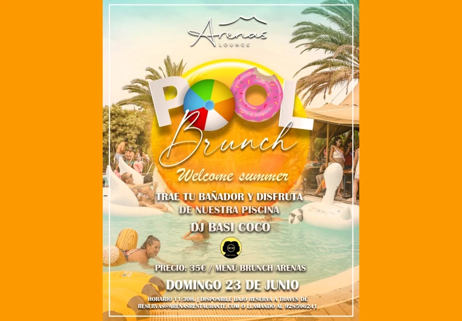Arenas Lounge da la bienvenida al verano con un exclusivo POOL BRUNCH ...
