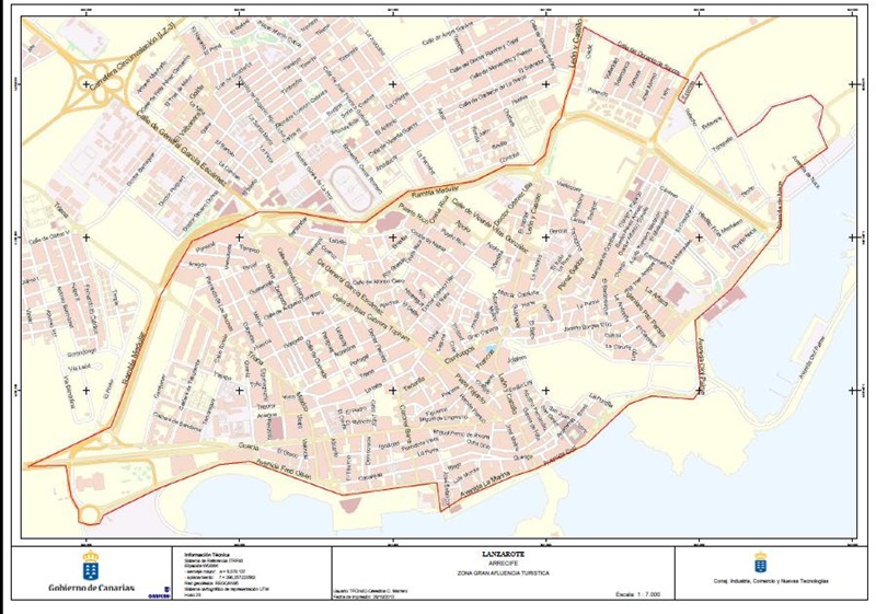 El casco histórico de Arrecife, declarado Zona de Gran Afluencia ...