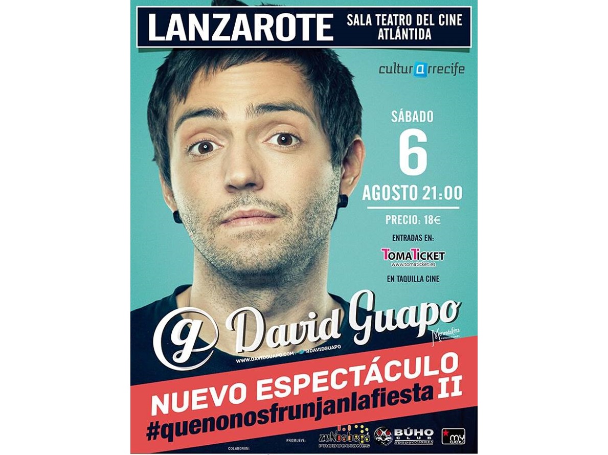 David Guapo aterriza en Lanzarote con ‪#‎quenonosfrunjanlafiestaII ...
